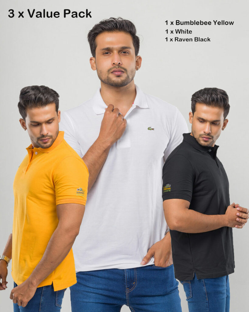 Mens Polo T Shirt Bundle Pack 1085 Origins Wear New Printed Tshirt