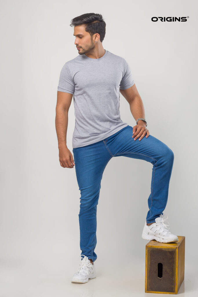 Light Ash Colour Cotton T-Shirt