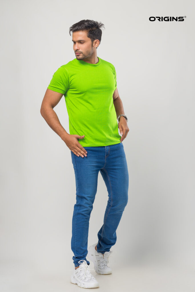 Lime Green Cotton T-Shirt